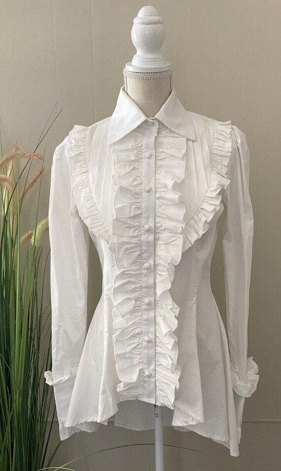 vintage women victorian blouse - Gem