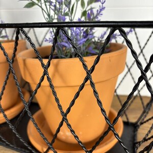 Vintage Black Metal French Country Window Box Planter Cottage Patio ...