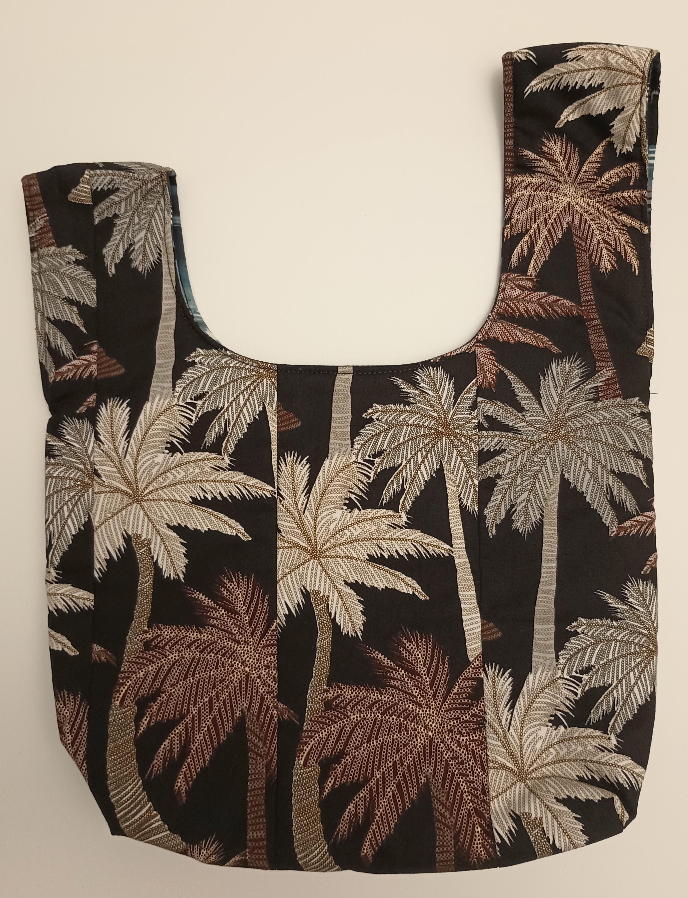 Reversible Japanese Knot Bag (palm Trees / Tropical) - Etsy