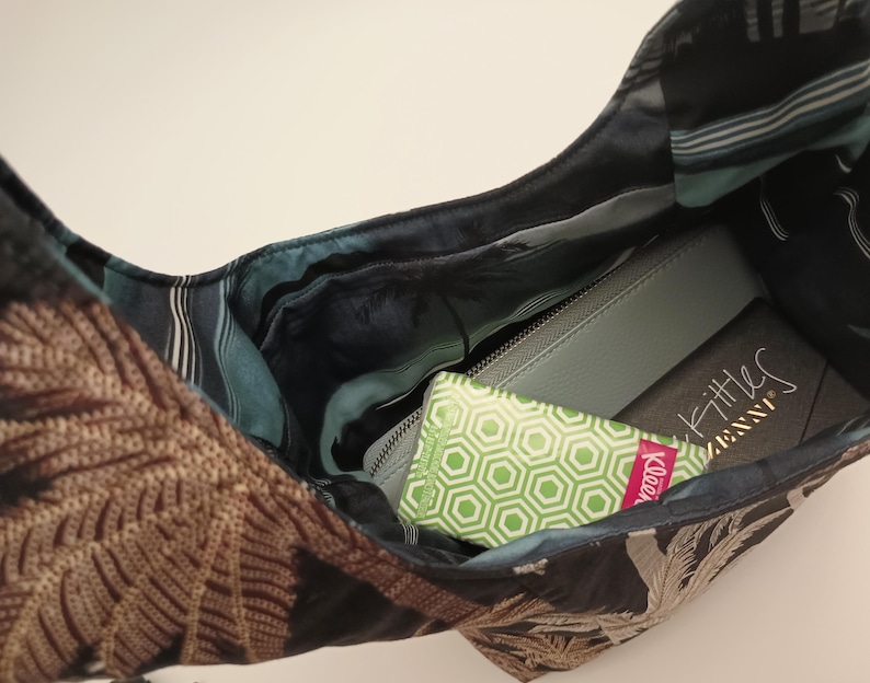 Reversible Japanese Knot Bag (palm Trees / Tropical) - Etsy