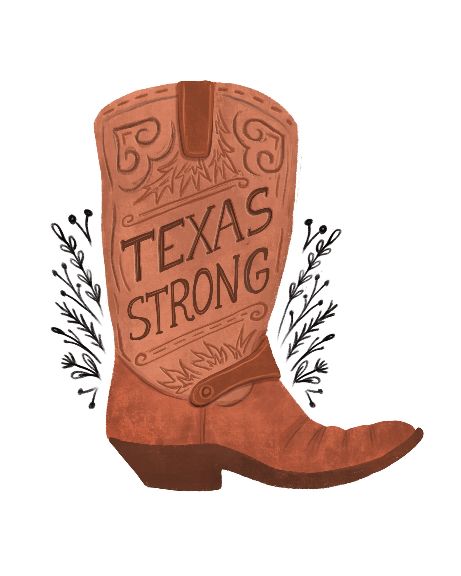TEXAS STRONG Limited Edition Charity Art Print. Houston - Etsy