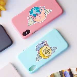 Funny Sheep Over Moon Sticker for Laptop, Sarcastic Saying Vinyl Decal ...