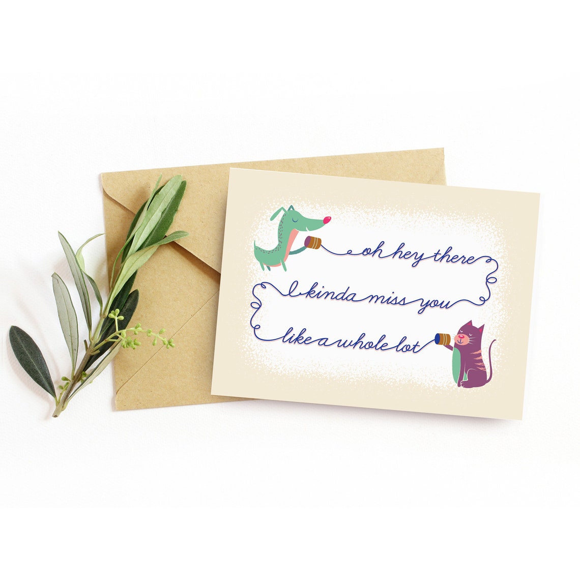 Long Distance Friendship Card Miss You Greeting Card With - Etsy