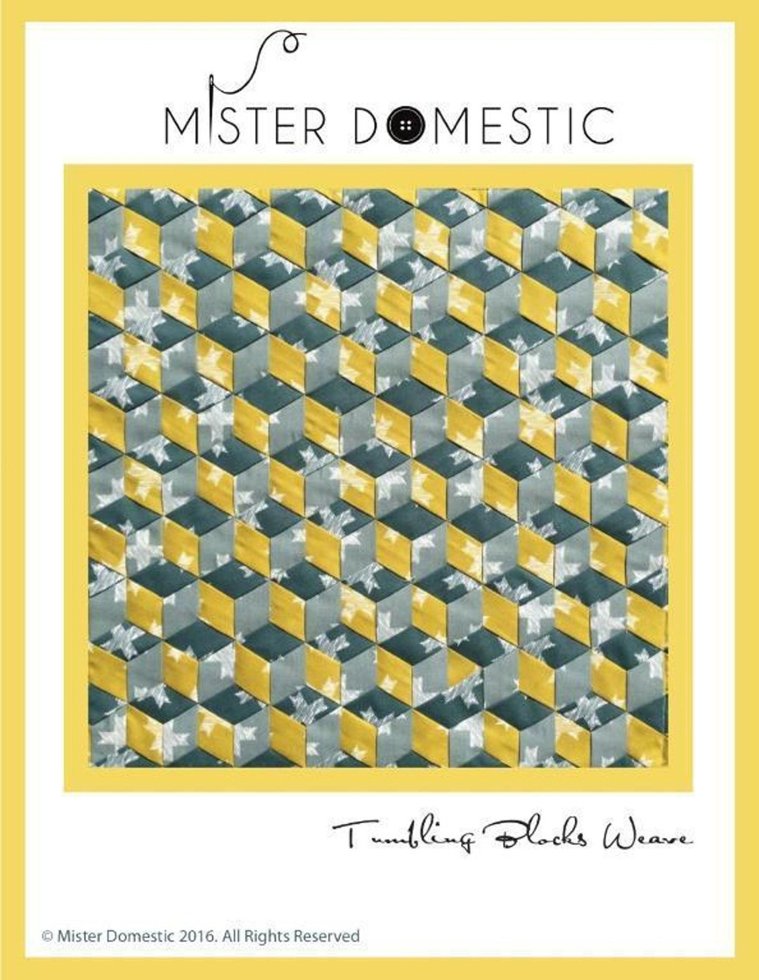 Tumbling Blocks Weave PDF Pattern 16 X (Download Now) - Etsy