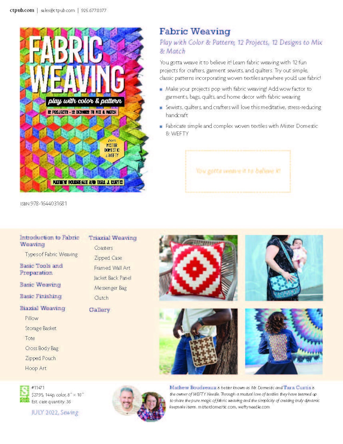 Fabric Weaving Book PDF Version by Mister Domestic and Wefty - Etsy