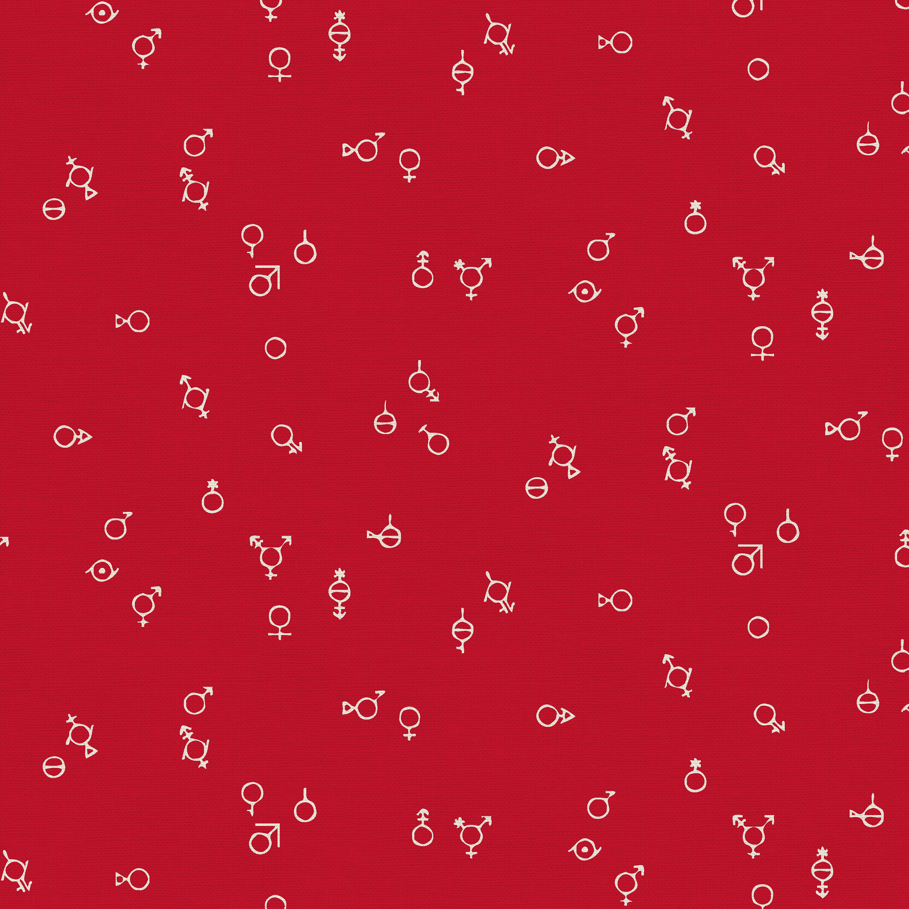 Gender Symbols Red half Yard Cut Love is Love Pride - Etsy