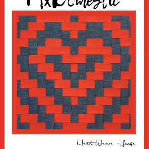 Large Heart Weave PDF Pattern 13 X 12 by Mx Domestic - Etsy