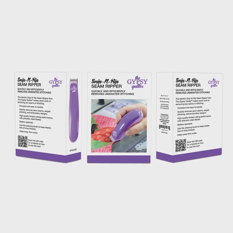 Snip-n-rip Electric Seam Ripper – by the Gypsy Quilter - Etsy