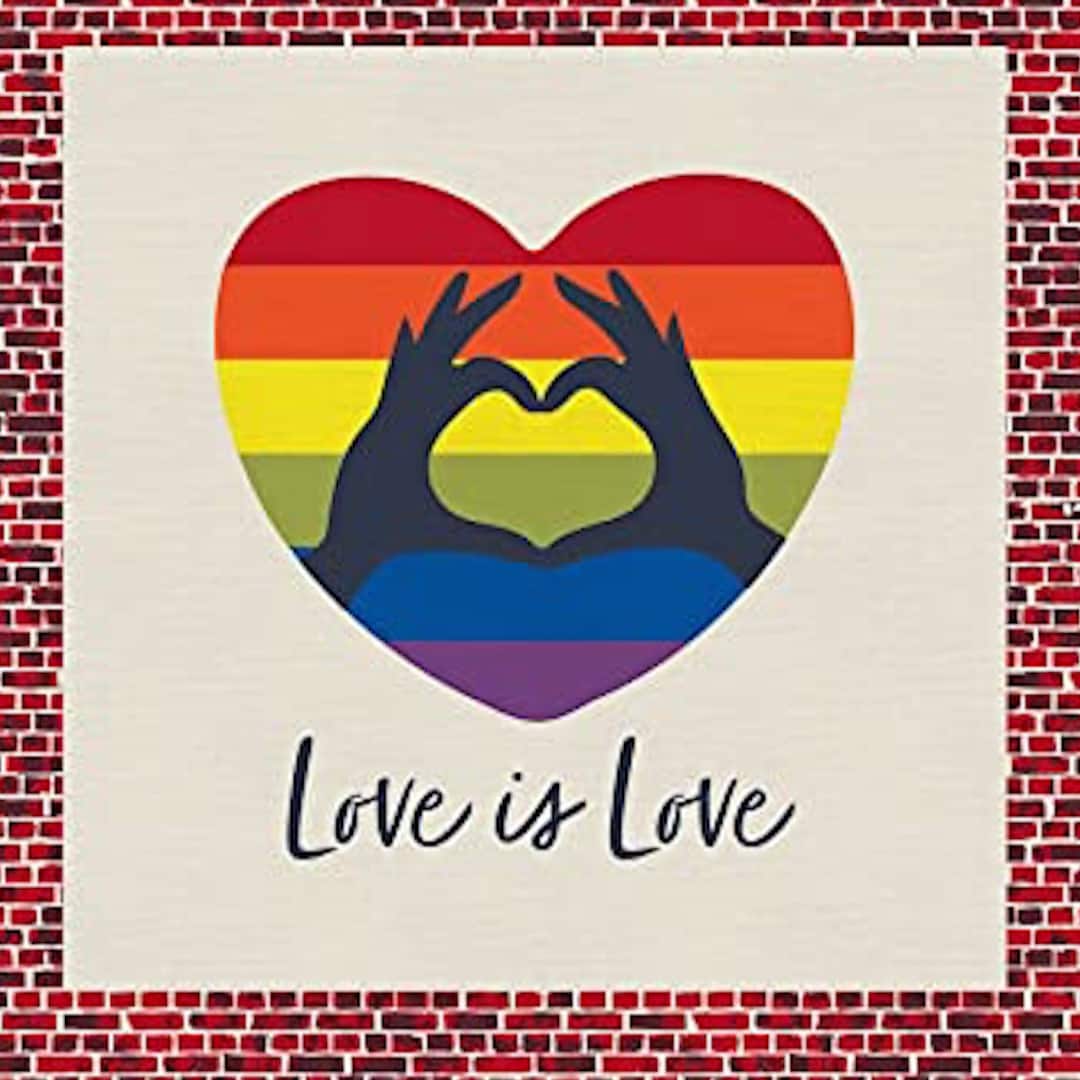 24" Love is Love Pride Panel - Love is Love Pride Fabrics - Mx Domestic ...
