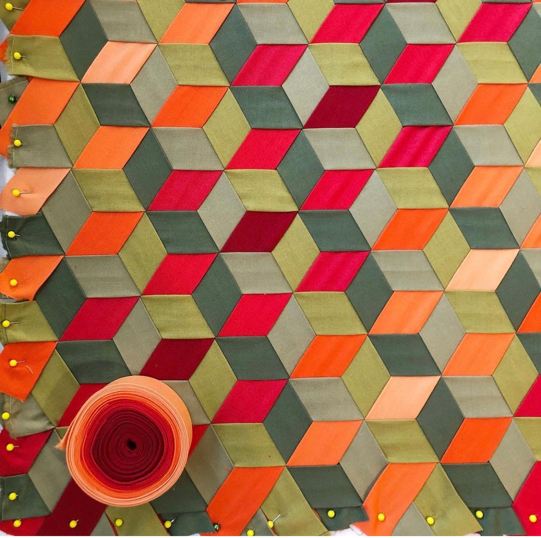 Woven Diamonds Fabric Weaving Pattern by WEFTY - Etsy