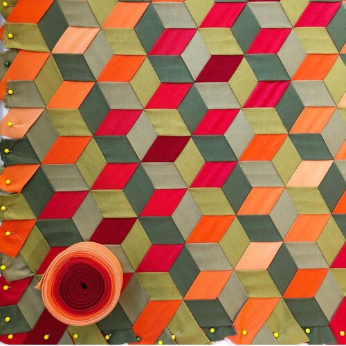 Woven Diamonds Fabric Weaving Pattern by WEFTY | Etsy