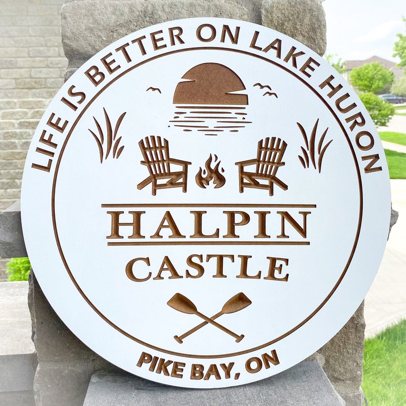 Outdoor Lake House Sign - Etsy