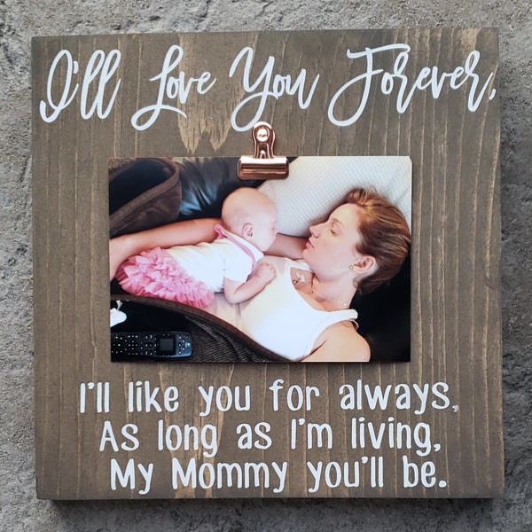 I Love You Mom Picture Frame - Etsy