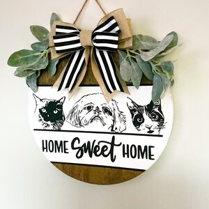 Custom Pet Door Hanger -door Decor Welcome Sign- Gift for Pet Owner - Etsy