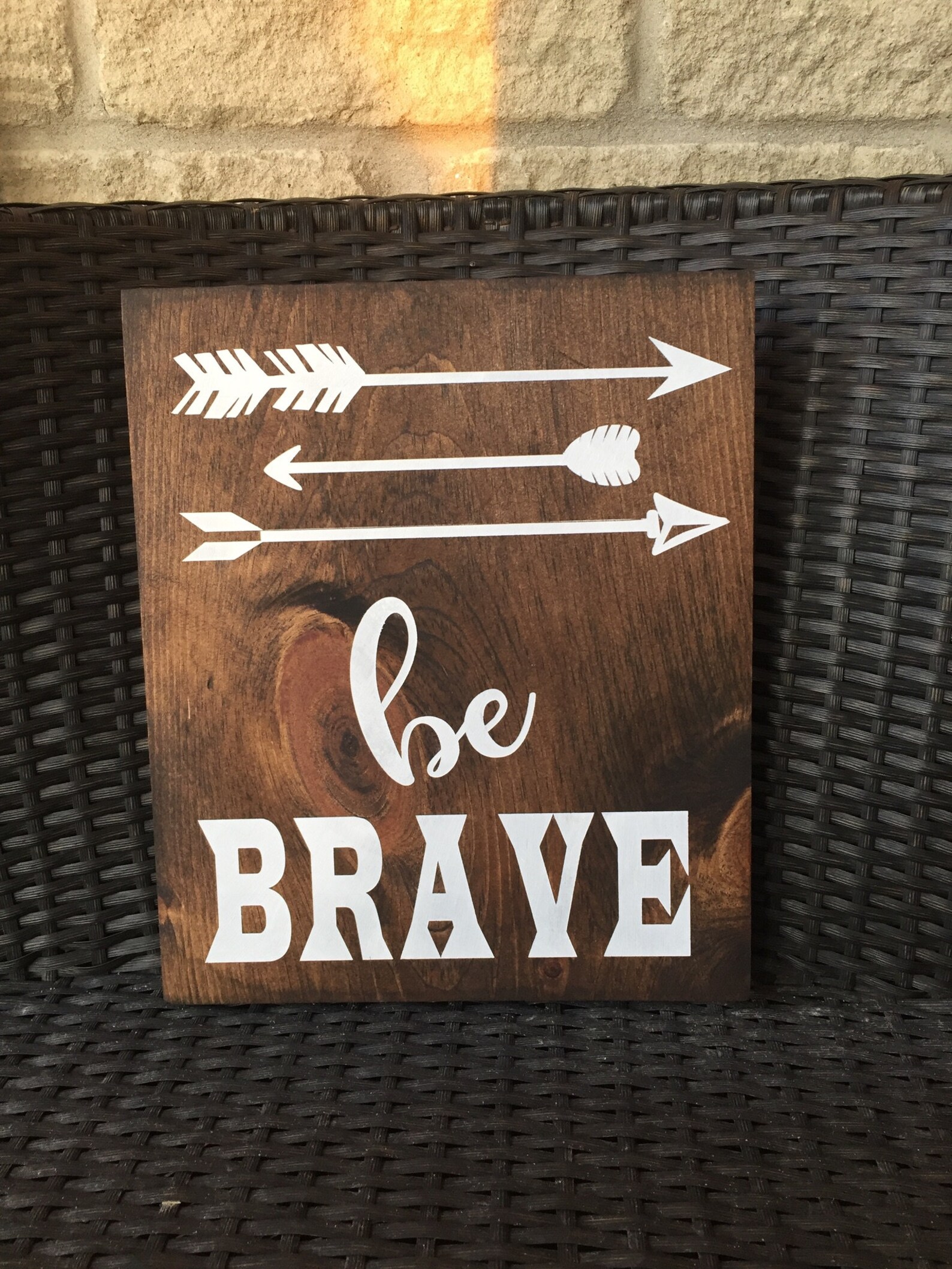 BE BRAVE SIGN-Be Brave Arrow Sign Boho Nursery Decor-Rustic | Etsy