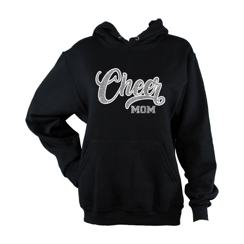 Cheer Mom Heavy Hooded Sweatshirt Glitter Cheer Mom Shirt Etsy