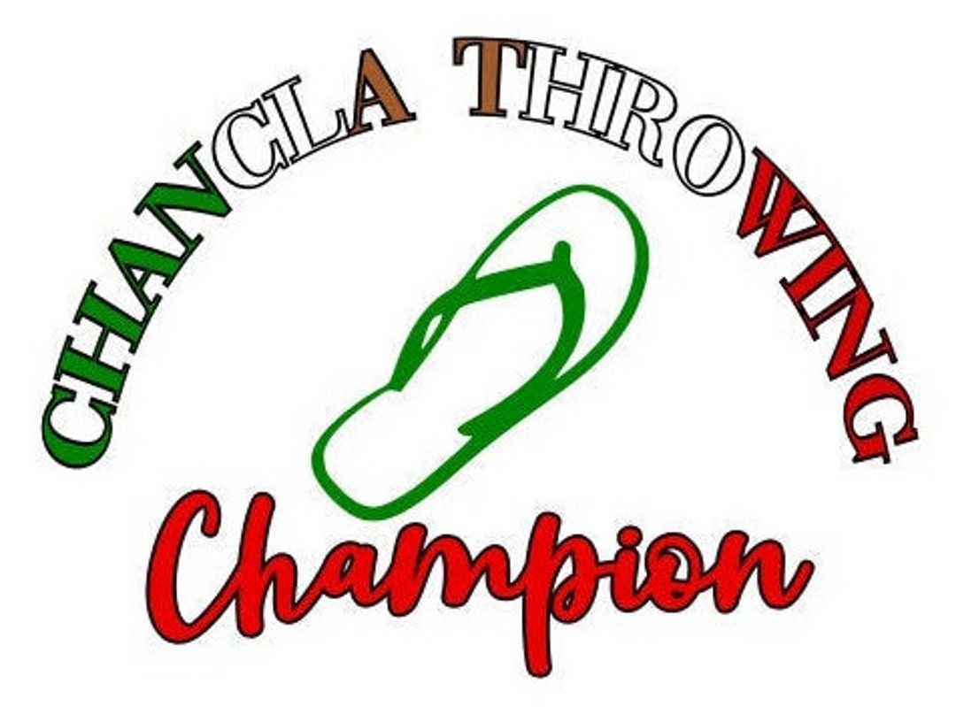 Chancla Throwing Champion SVG - Etsy
