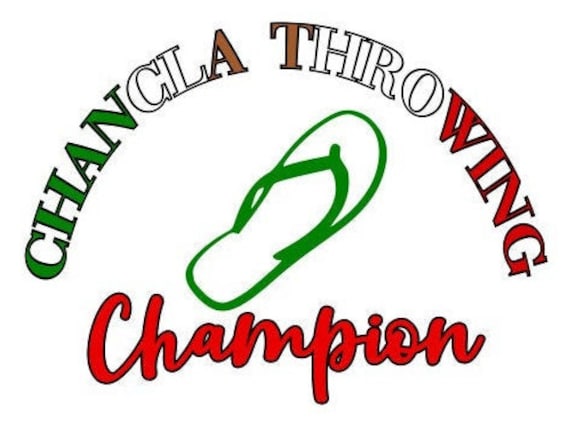 Chancla Throwing Champion SVG - Etsy Australia