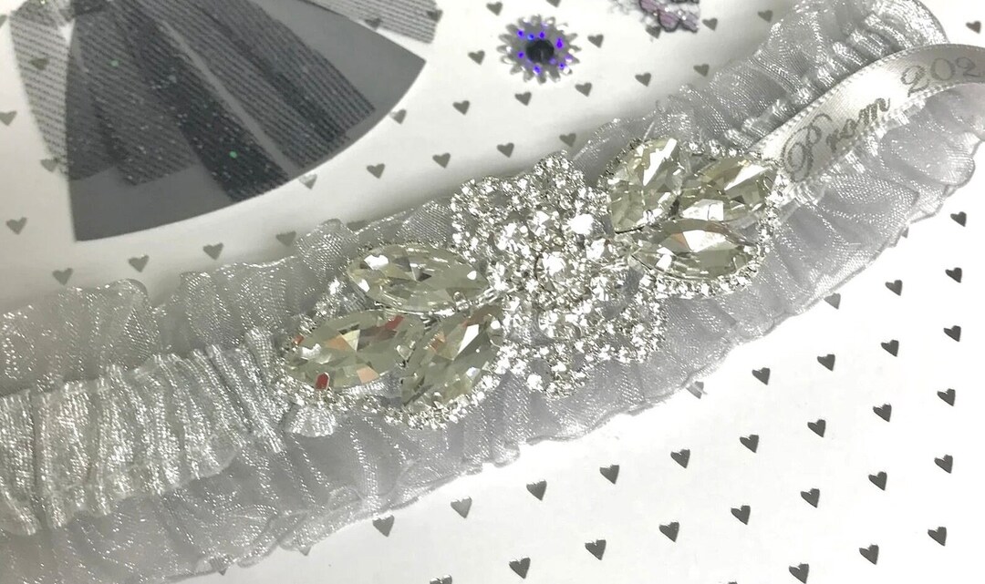Silver Prom Garter Prom Garters Custom Color Prom Garter - Etsy