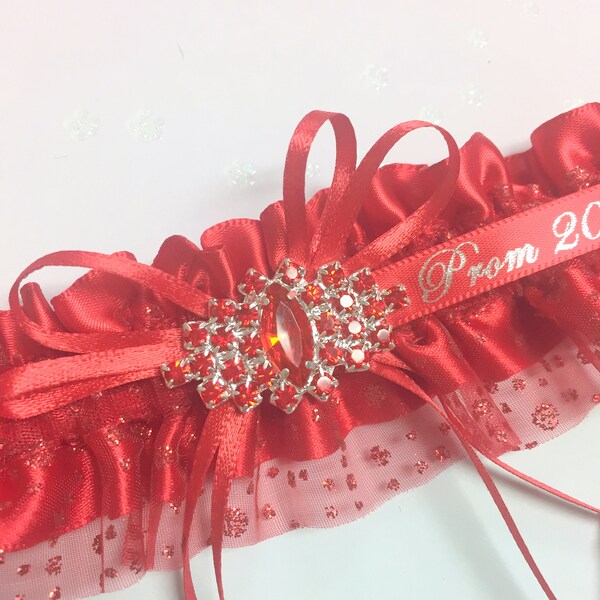 Red Prom Garter - Etsy