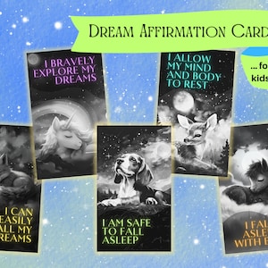 Printable Kids Dream Affirmation Cards, Printable Memory Game - Etsy