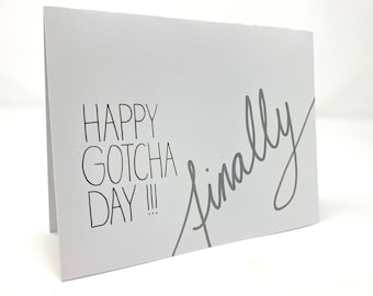Happy Gotcha Day, Adoption Day Card, Custom Adoption Card,personalized ...