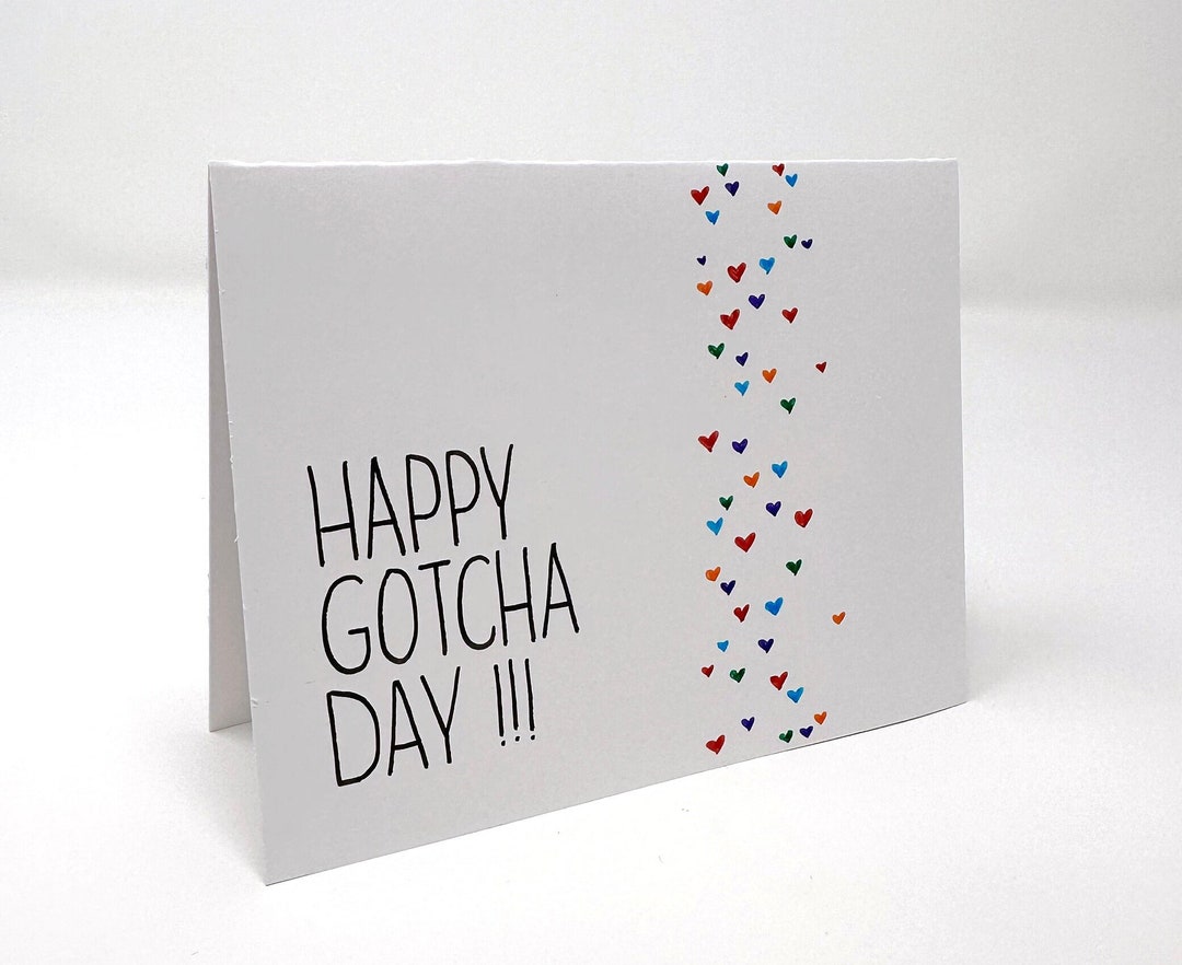 It's Finally Gotcha Day!!! * Card and Envelope, Adoption Card, Handmade ...