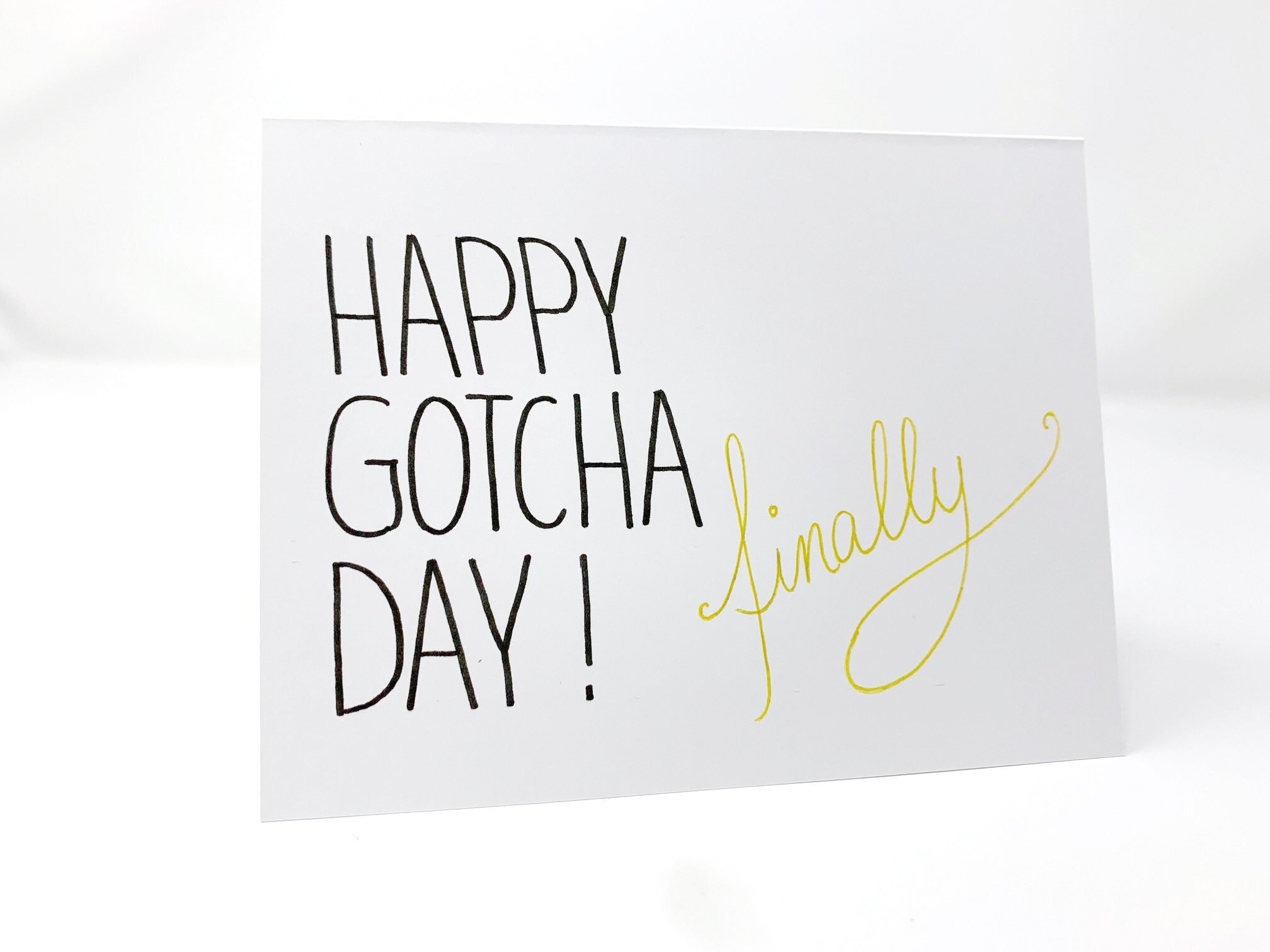 Happy Gotcha Day Card: Adoption Celebration, Handmade Card - Etsy