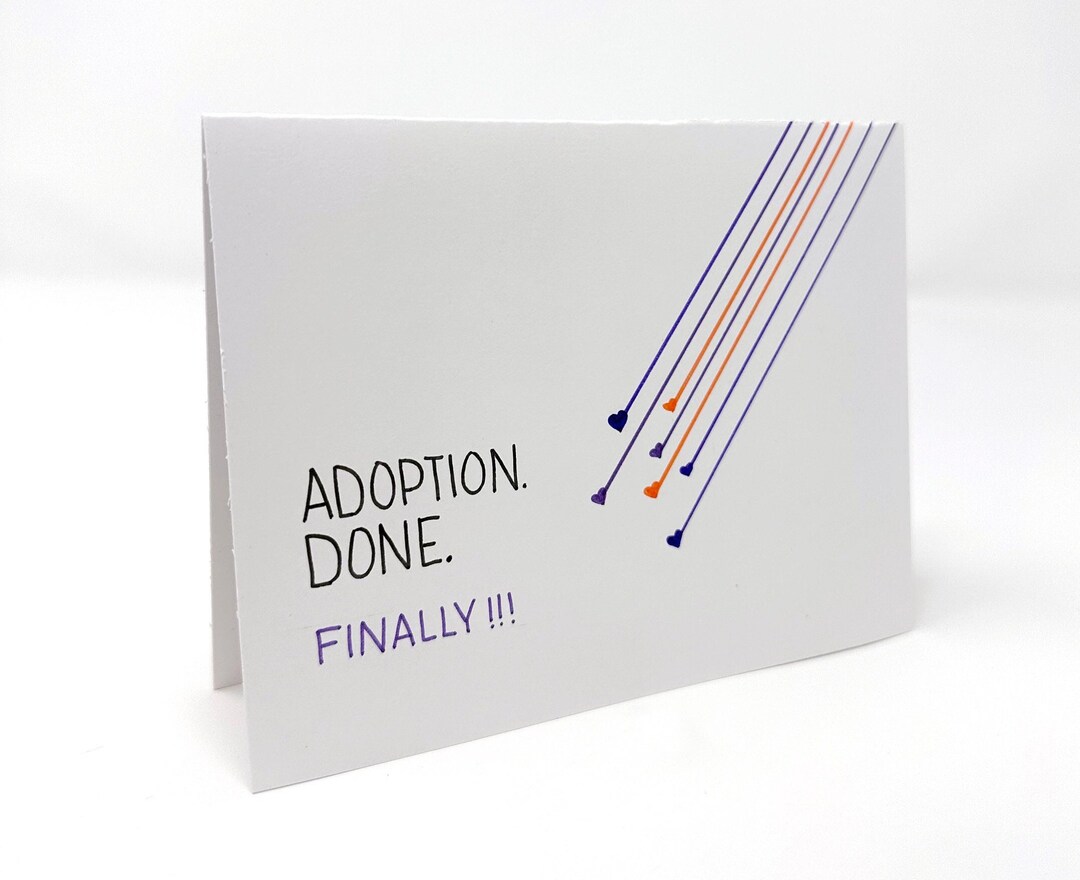 Adoption. Done. Finally!!! * Handmade Card and Envelope, Adopted ...