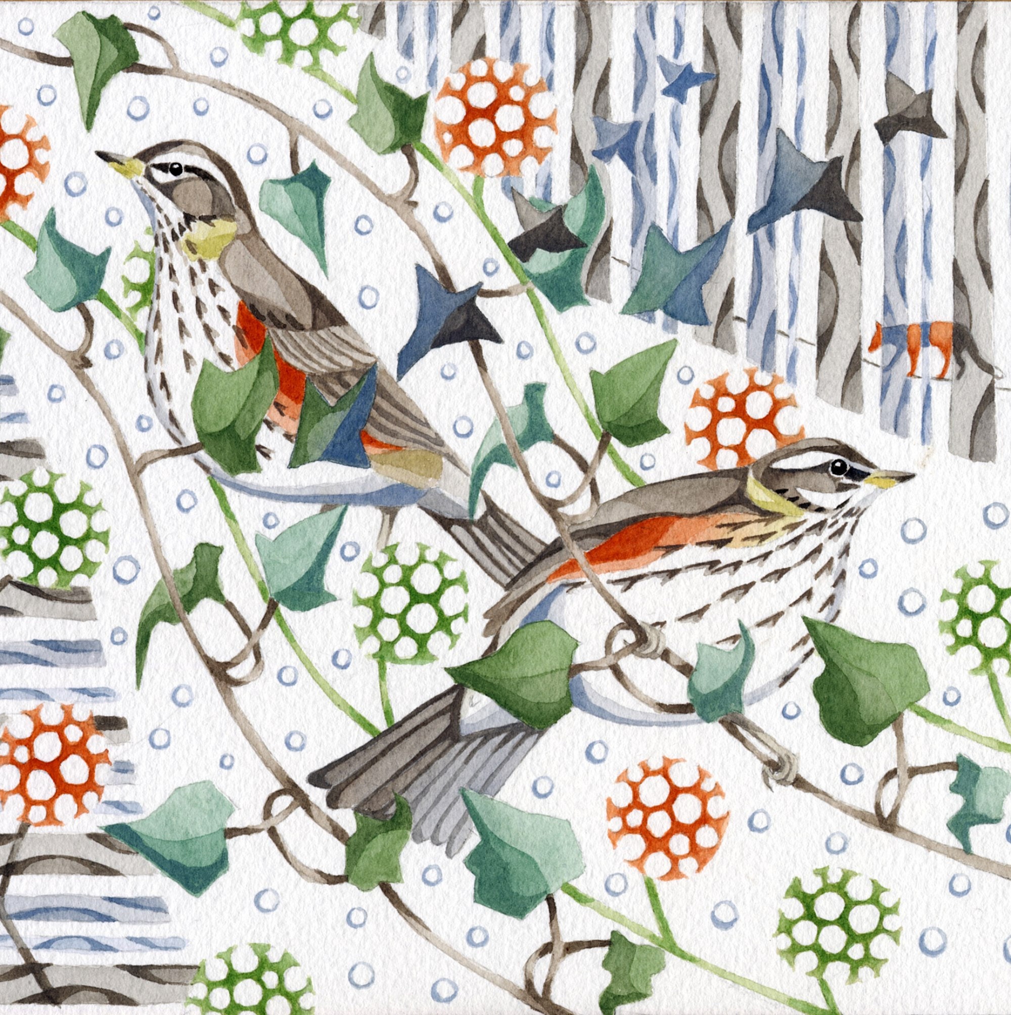 Pack of 4 Wildlife Winter Cards. Christmas Cards. Snow Card. - Etsy UK