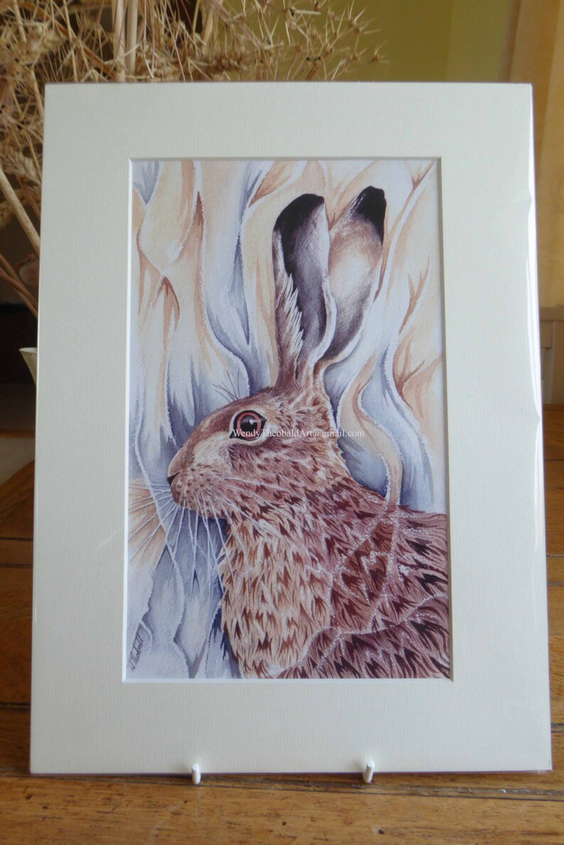 Boxing Hares, Hare, Farm Land, Ploughed Field, Wildlife, Print ...