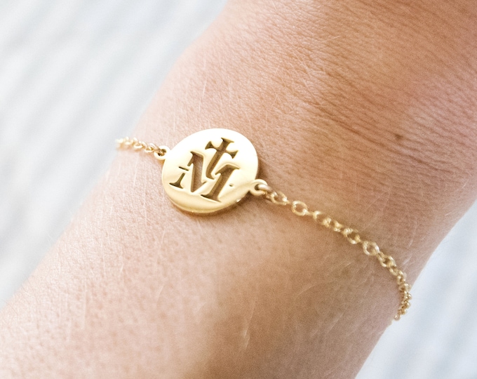 Marian Cross Bracelet, Marian Consecration, Catholic Bracelet, Catholic ...
