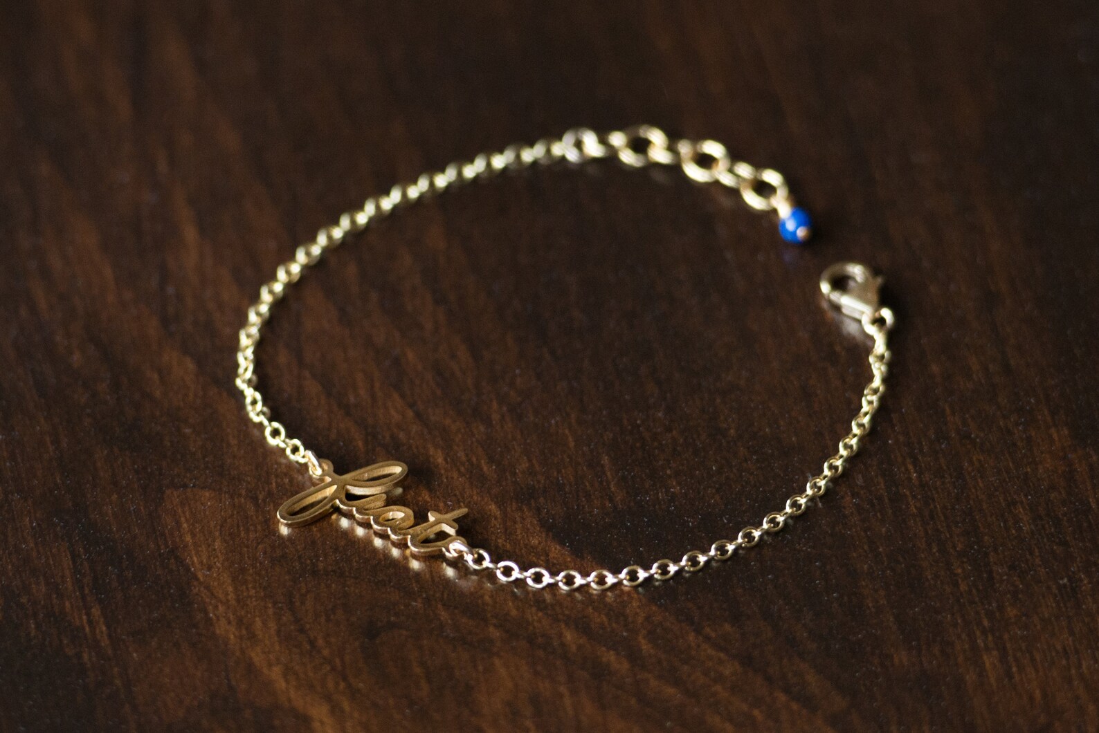 Fiat Bracelet With Lapis Stone Catholic Gifts Catholic - Etsy