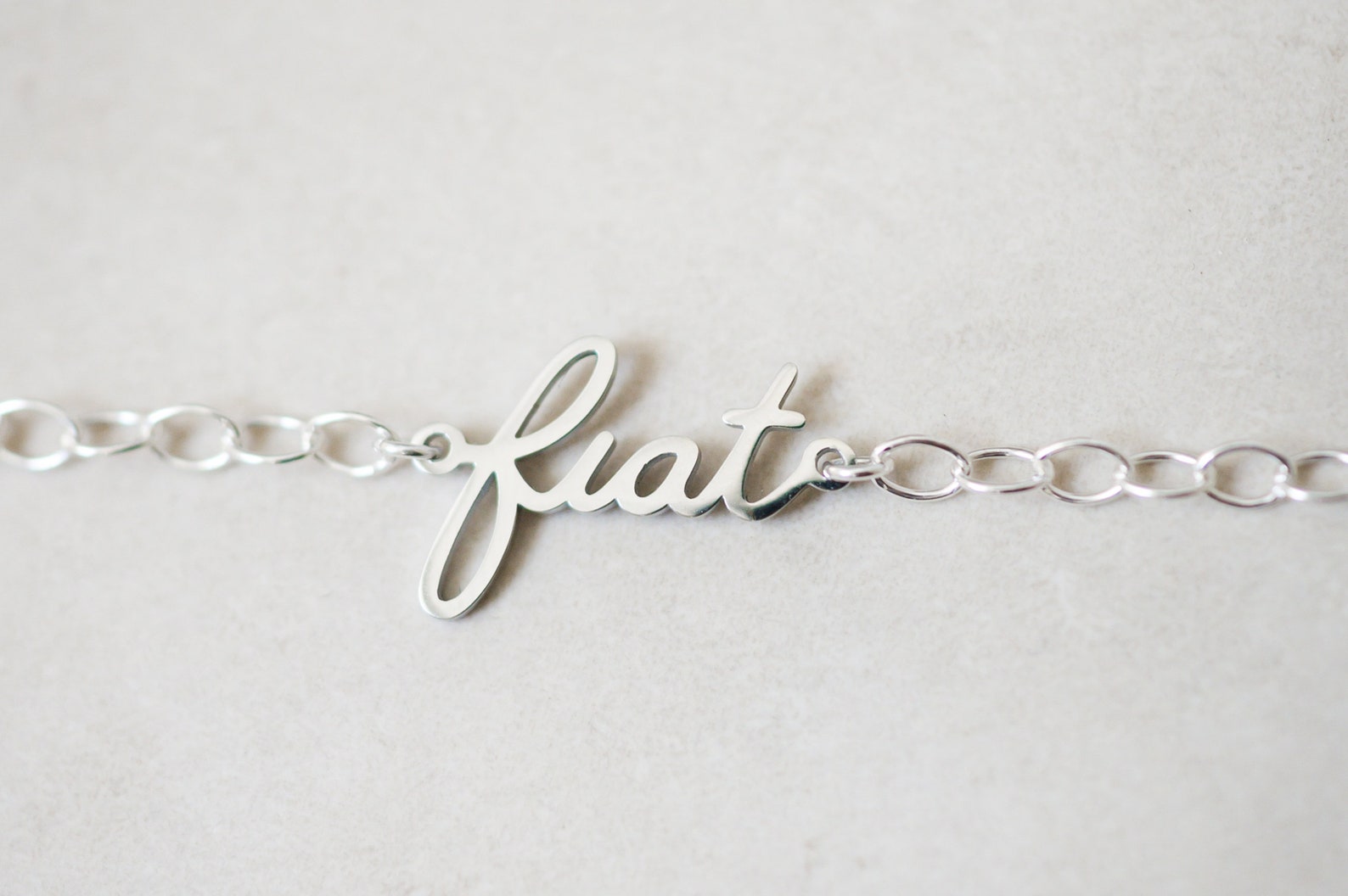 Silver Fiat Bracelet With Lapis Stone, Catholic Gifts, Catholic Jewelry ...