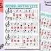 Music Sight Reading Practice PRINTABLE WORKSHEET - "word Detective ...
