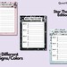 Weekly Practice Sheets PRINTABLE CHARTS (3 CHARTS) - Star Theme - for ...