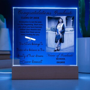 Personalized Graduation Gift 2024 Custom Acrylic Square Plaque ...