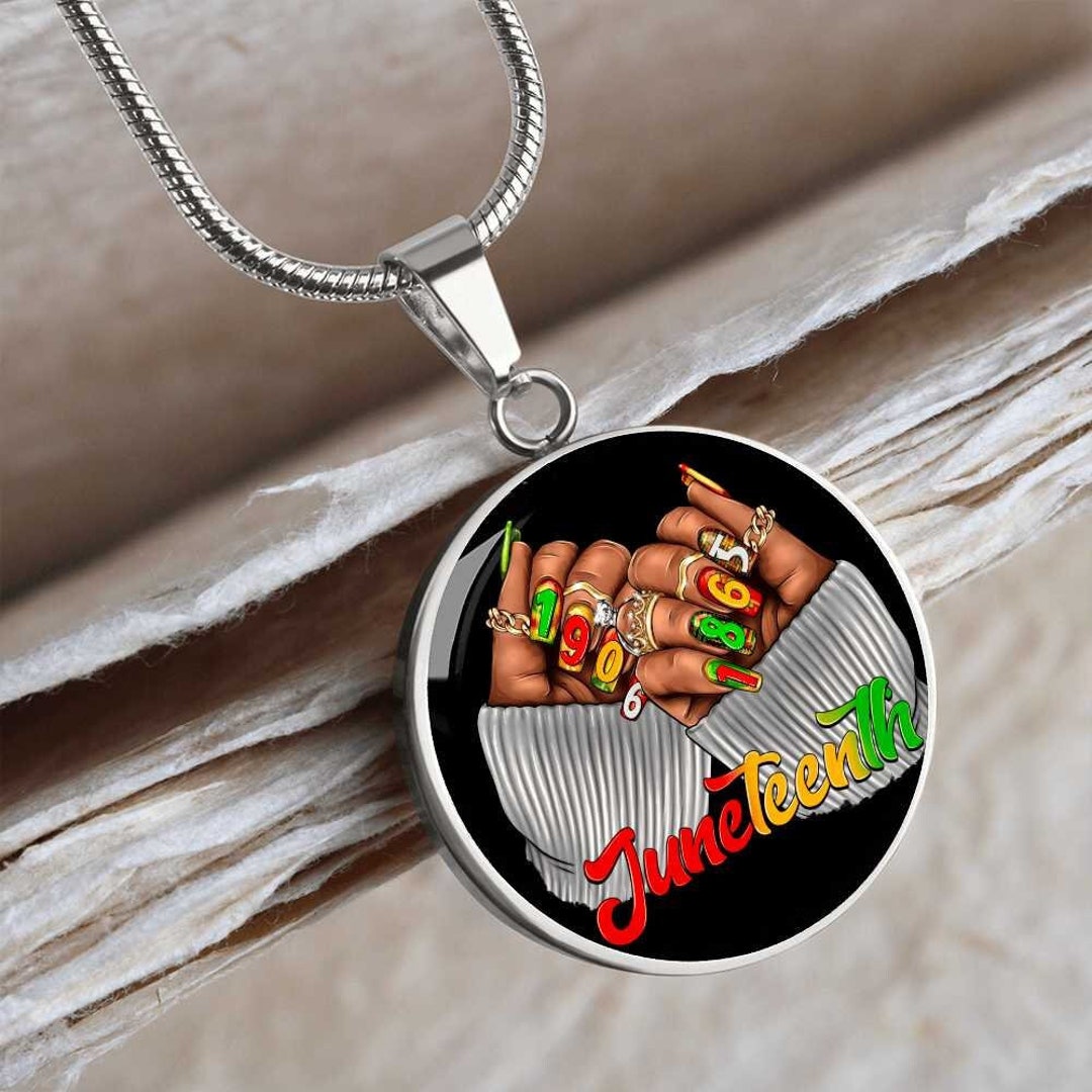 Juneteenth 1865 1906 Pendant Necklace Independence Day, Black Lives ...