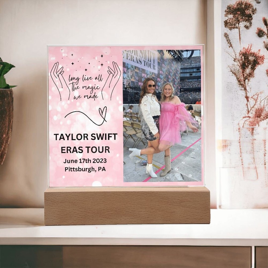 Personalized Gift ERAS Tour Concert Photo Memory Plaque Long Live All ...
