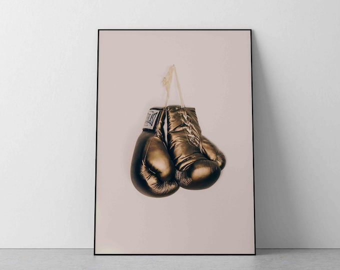 Boxing Poster Boxing Gloves Boxing Print Sport Print - Etsy