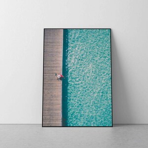 Swimming Pool Print, Aerial Pool Print, Summer Print, Aerial Pool ...