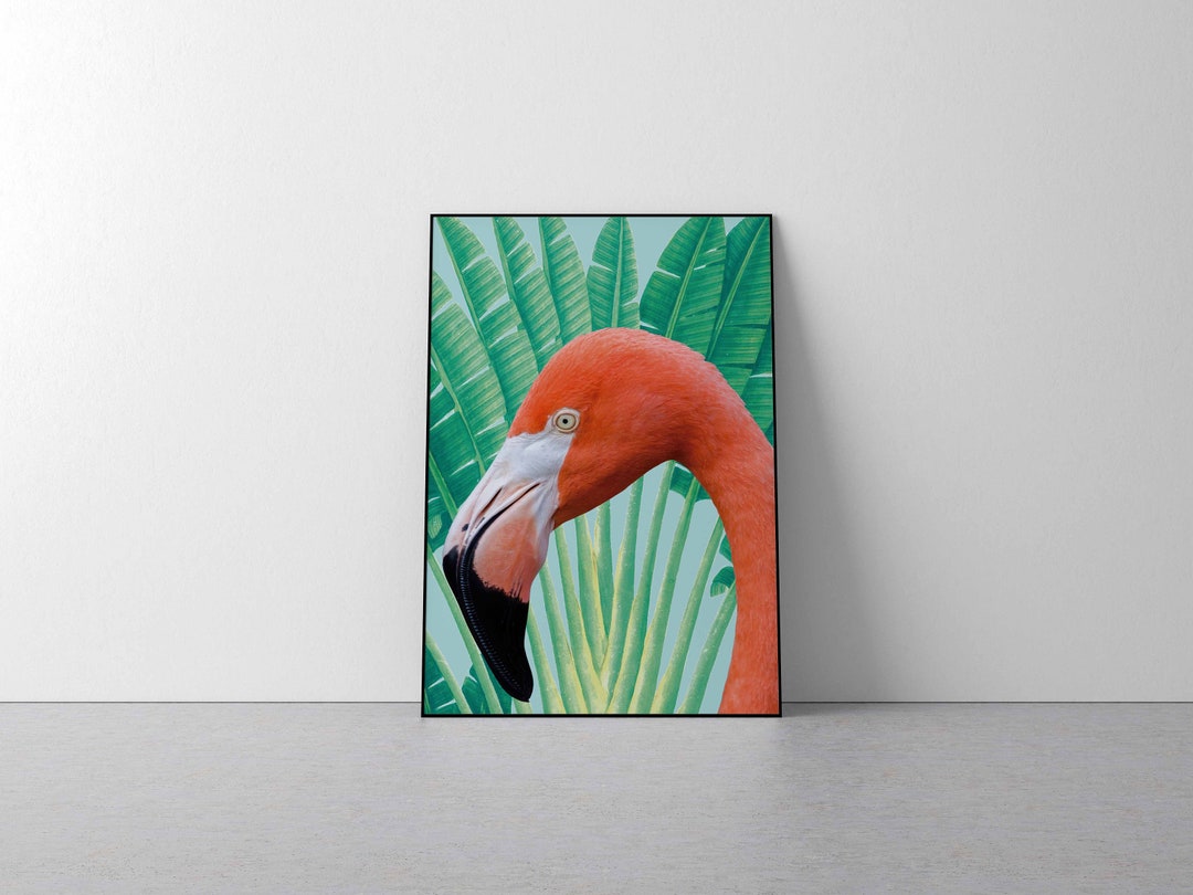 Flamingo Print, Flamingo Art, Pink Flamingo, Tropical Print, Flamingo ...
