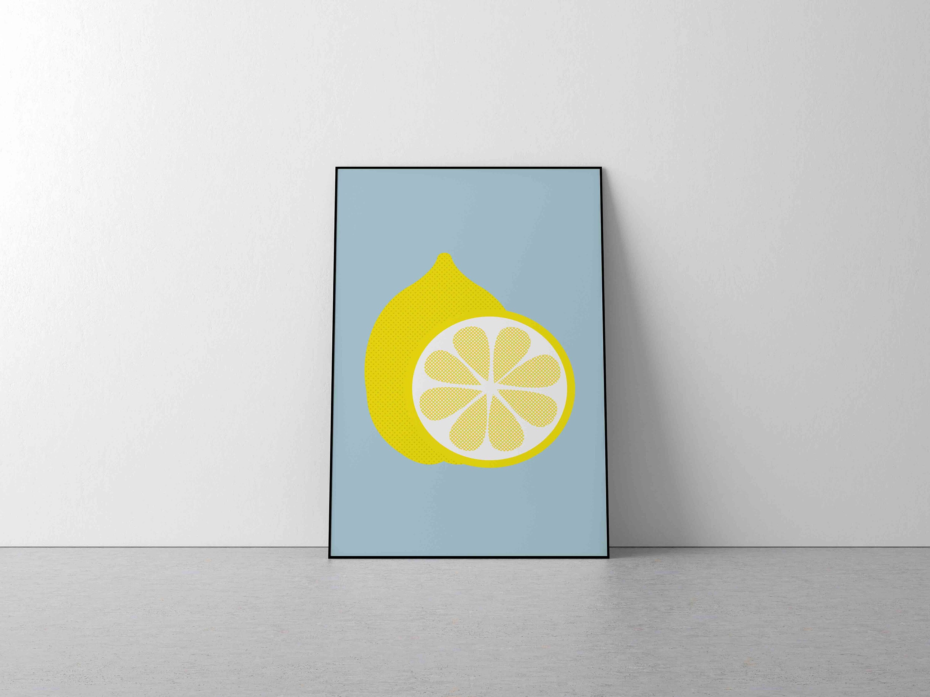 Lemon Print Lemon Wall Art Citrus Print Lemon Poster - Etsy