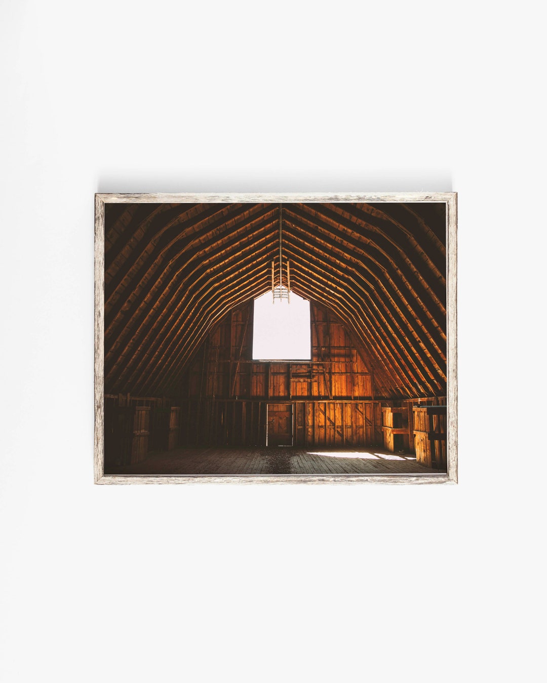 Rustic Barn Interior Photography Print: Farmhouse Wall Art (digital ...