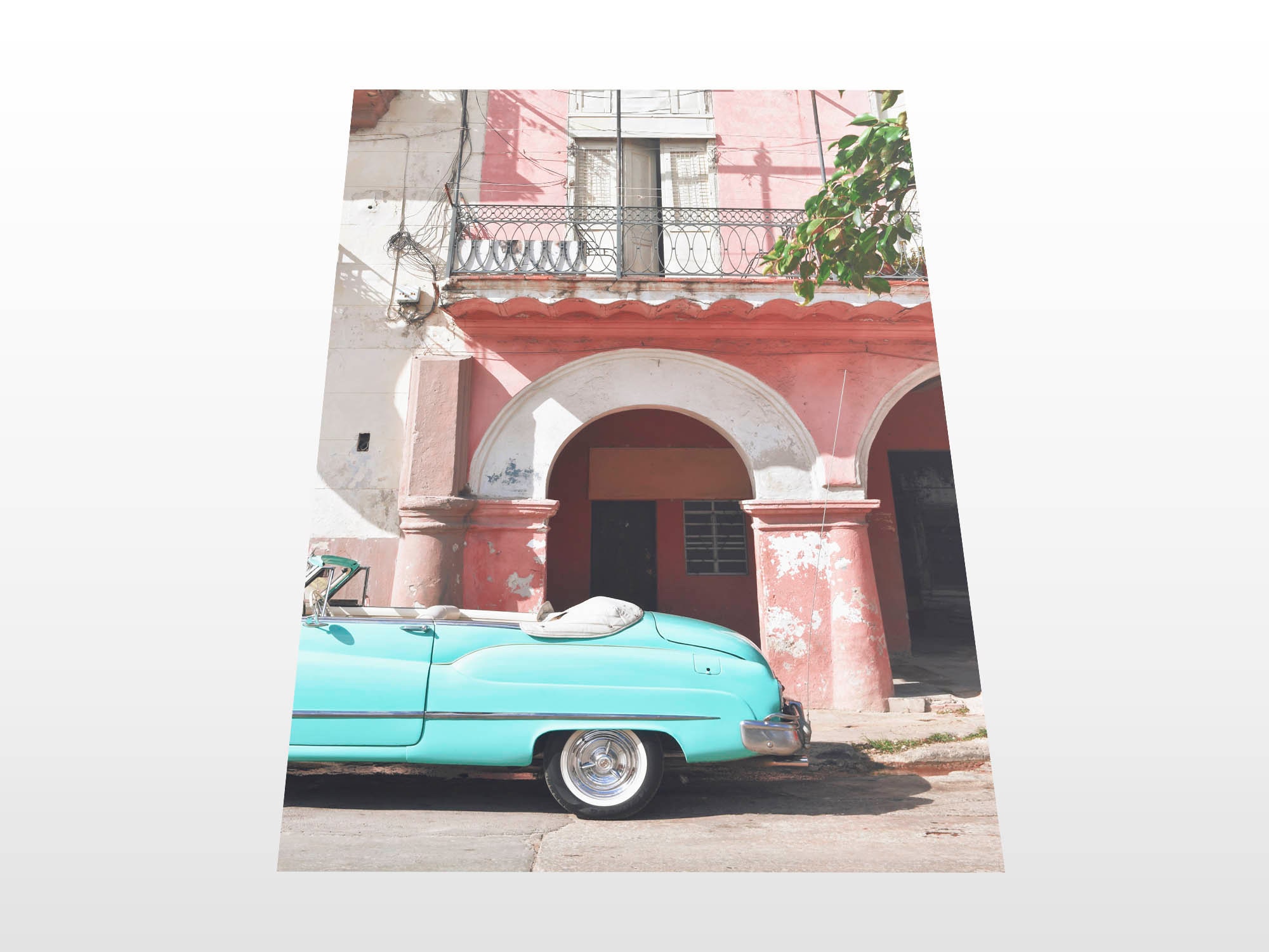Cuba Download, Havana Printable, Pastel Print, Vintage Cuban Car ...