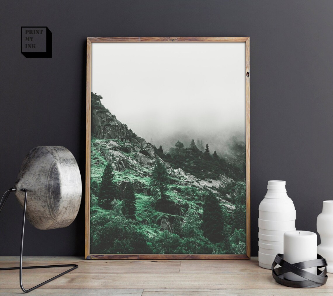 Mountain Printable Mountain Poster Mountain Wall Art - Etsy