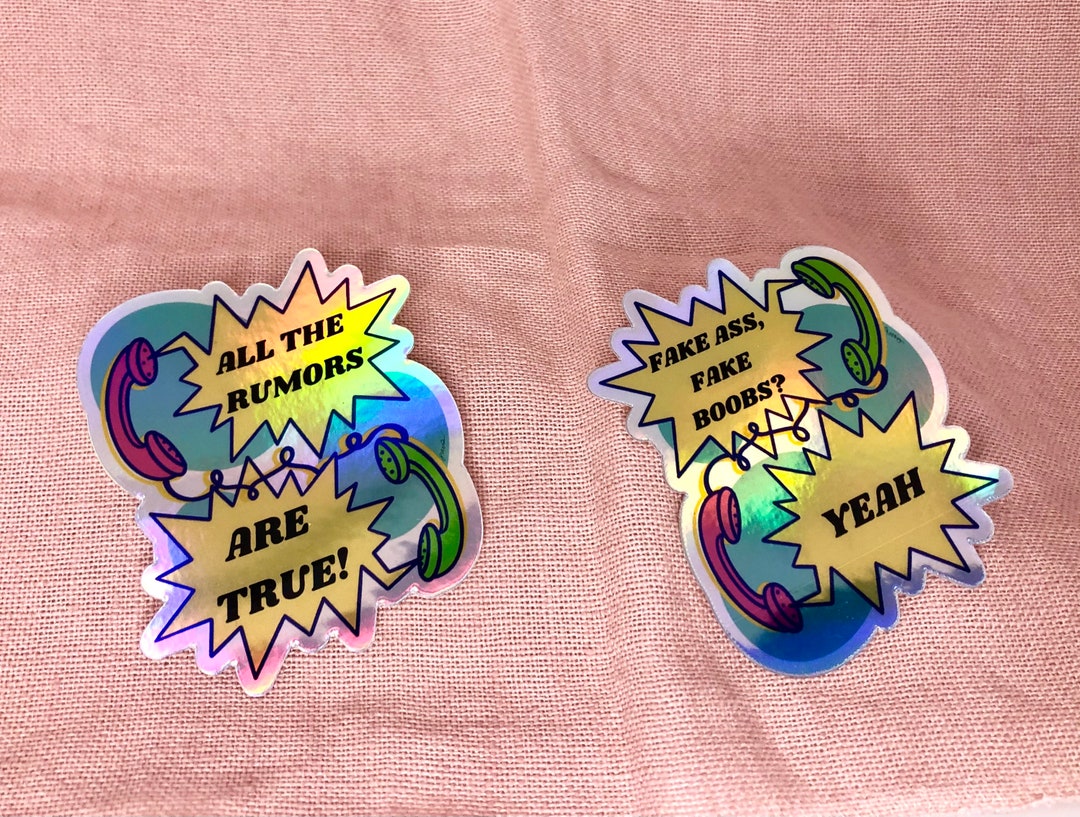 Rumors Sticker Set Lizzo Rumors Cardi B Inspired - Etsy