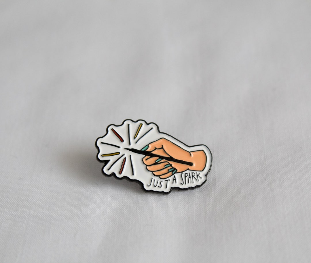 Just A Spark Enamel Pin - Etsy
