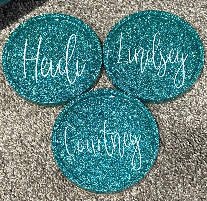 Custom Glitter Resin Coasters – Housewarming Gift - Etsy