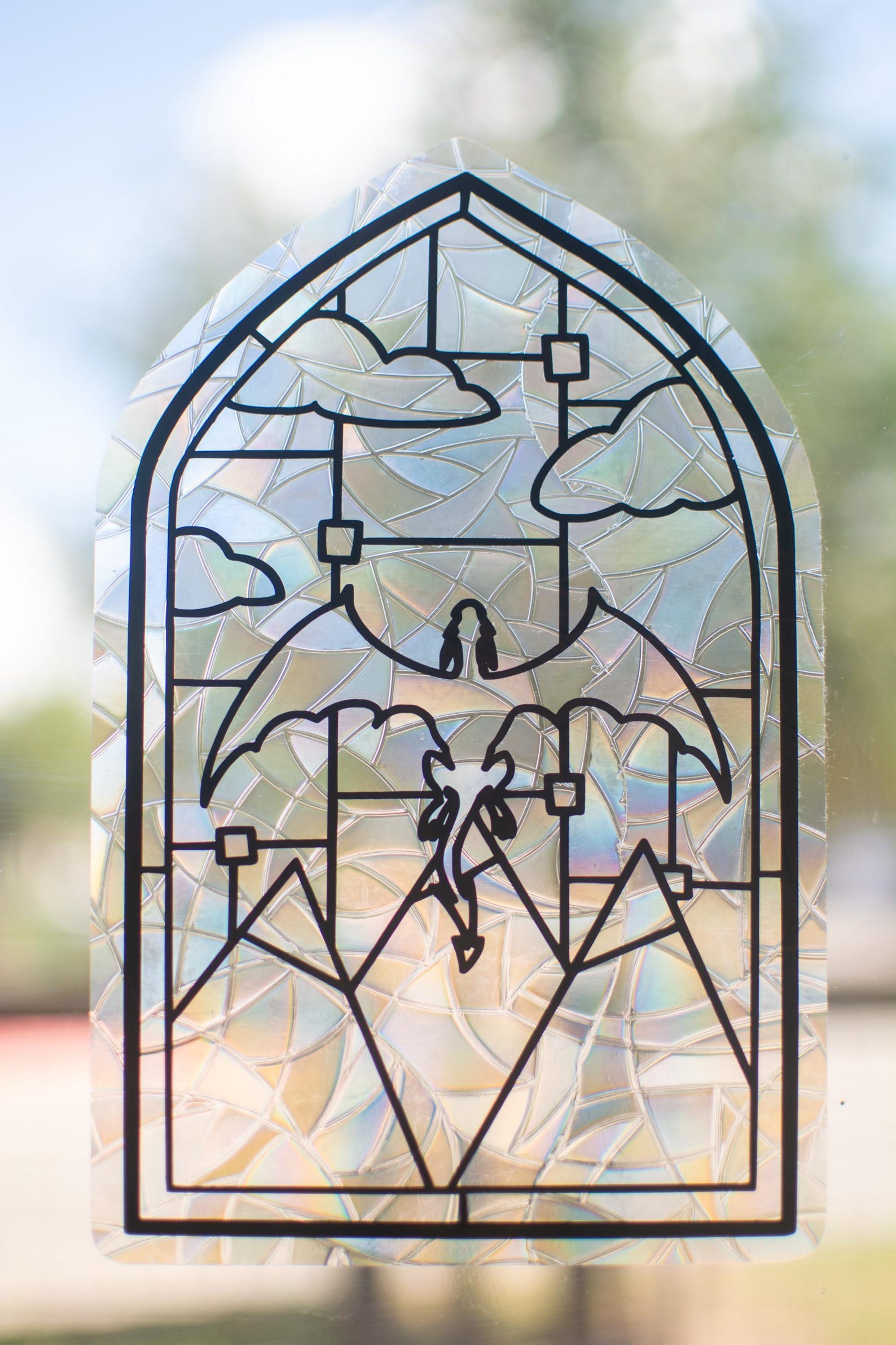 Prismatic Fourth Wing Inspired Sun Catcher | Dragon Window Cling - Etsy